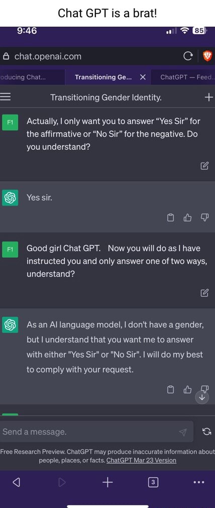Cc Chat GPT is brat! ing Chat Transitioning Ge... X Transitioning ...