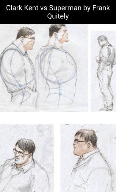 Clark Kent vs Superman by Frank Quitely - iFunny