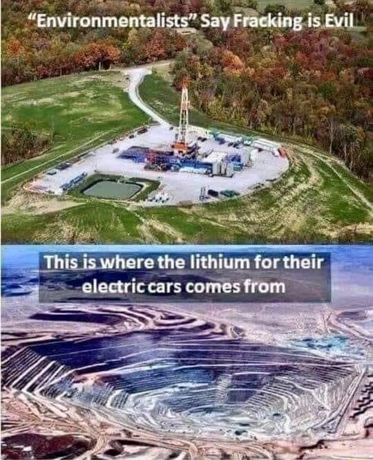 'This is where the lithium for their electriccars comesfrom - iFunny