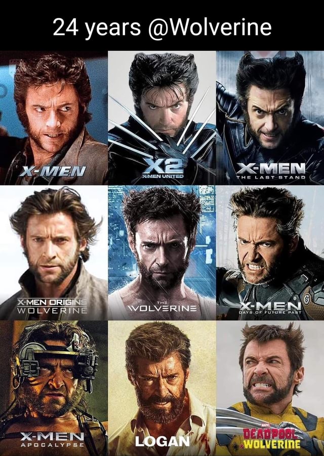 24 years @Wolverine SHe tast stano MIEN LOGAN APOCALYPSE - iFunny