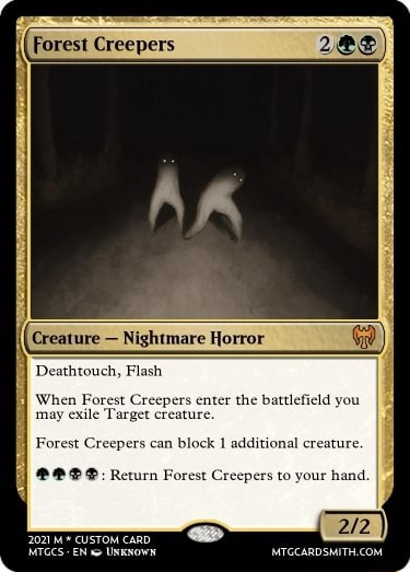Forest Creepers Creature Nightmare Horror 'Deathtouch, Flash When ...