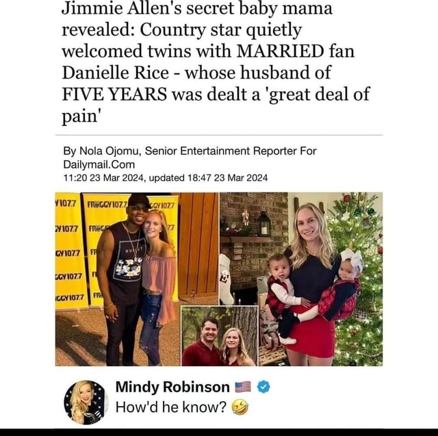 Jimmie Allen's secret baby mama revealed: Country star quietly welcomed ...