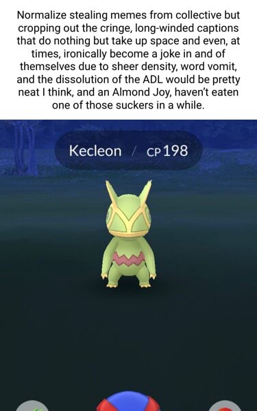 Normalize stealing memes from collective but cropping out the cringe ...