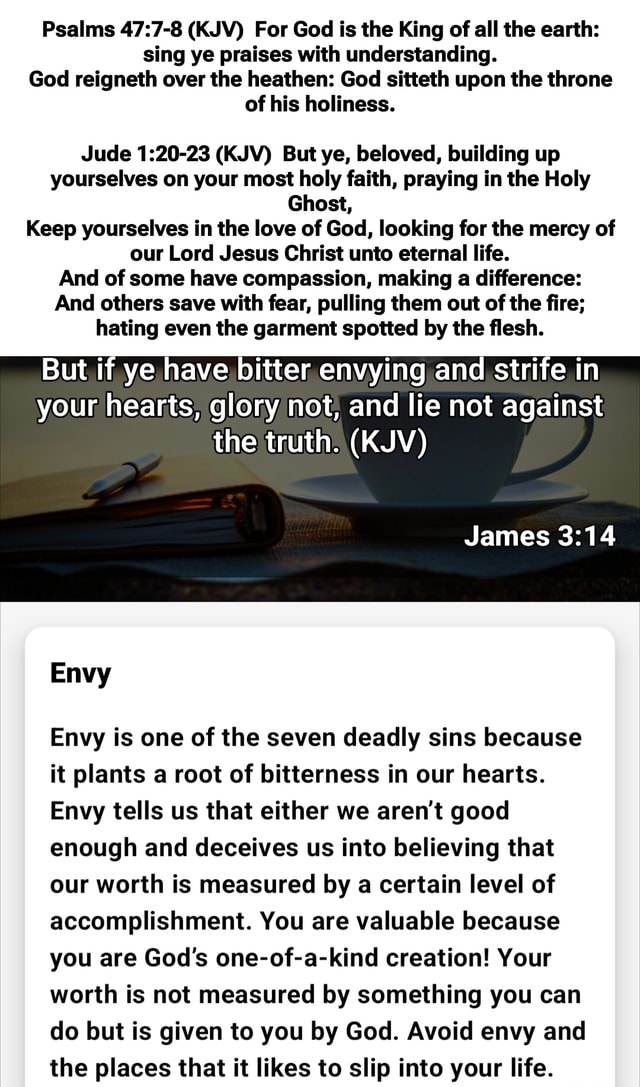 Psalms (KJV) For God is the King of all the earth: sing ye praises with ...