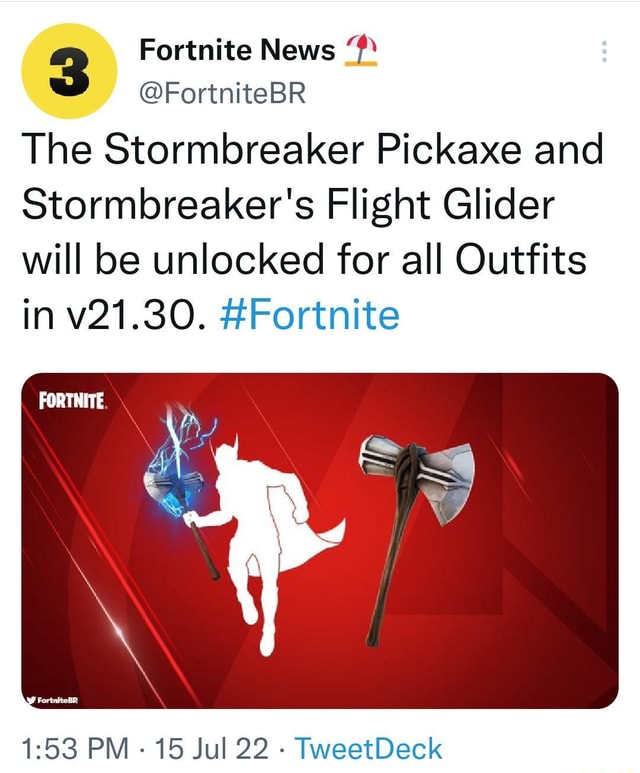 Fortnite News @FortniteBR The Stormbreaker Pickaxe and Stormbreaker's ...