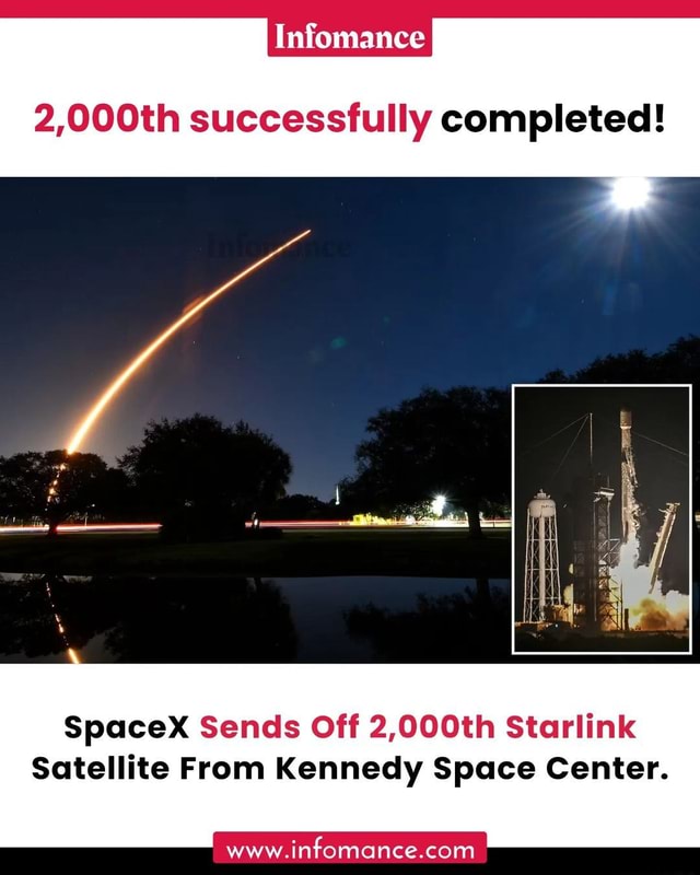 Infomance 2,000th successfully completed! SpaceX Sends Off 2,000th ...