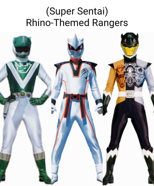 (Super Sentai) Rhino-Themed Rangers - iFunny