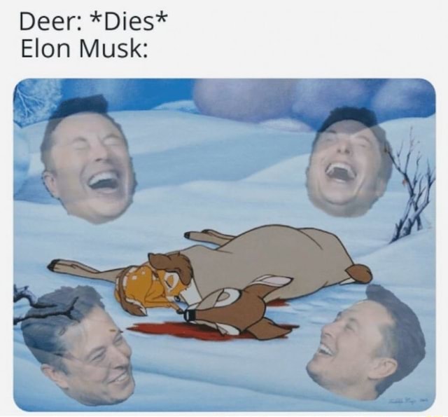 Deer: *Dies* Elon Musk: - iFunny