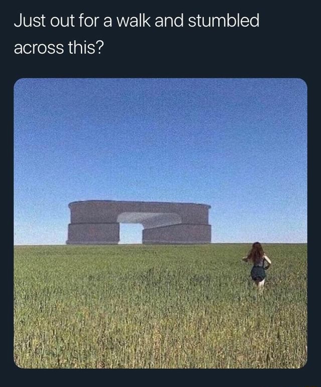 Just out for a walk and stumbled across this? - iFunny