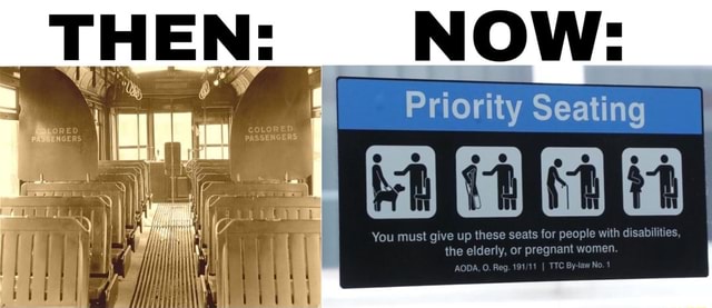 _THEN: NOW: Priority Seating You must give up these seats for pet with ...