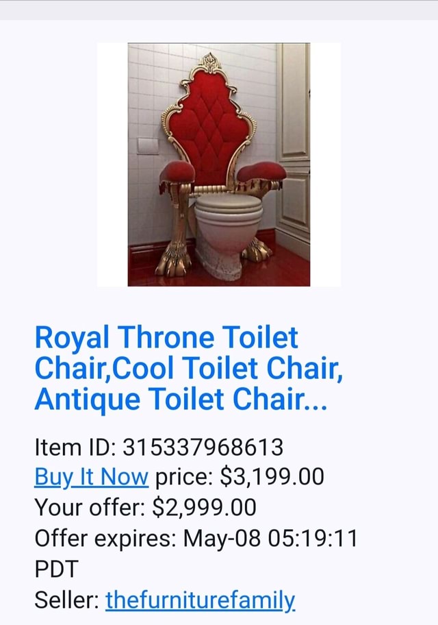 Royal Throne Toilet Ch Toilet Chair, Antique Toilet Chair... Item ID ...