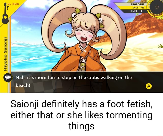Yoko Hiyoko Saionji Saloni Nah, it's more fun to step on the crabs wa ...