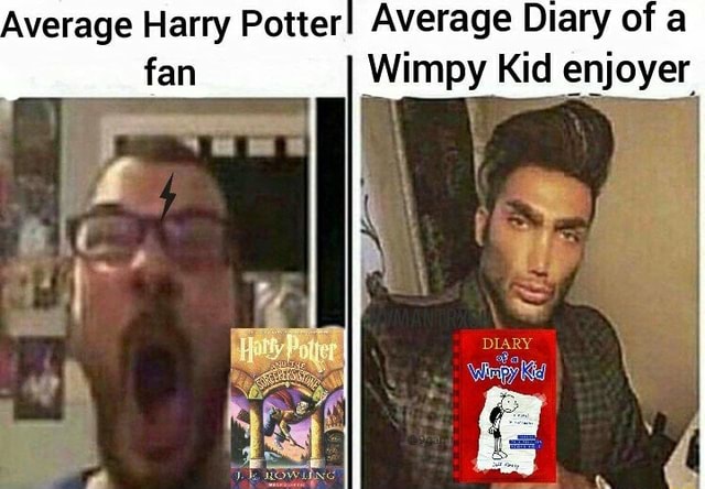 Average Harry Potter! Average Diary of a fan Wimpy Kid enjoyer - iFunny