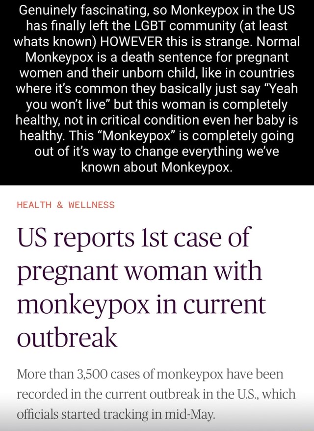 Genuinely Fascinating So Monkeypox In The US Has Finally Left The LGBT genuinely-fascinating-so-monkeypox-in-the-us-has-finally-left-the-lgbt