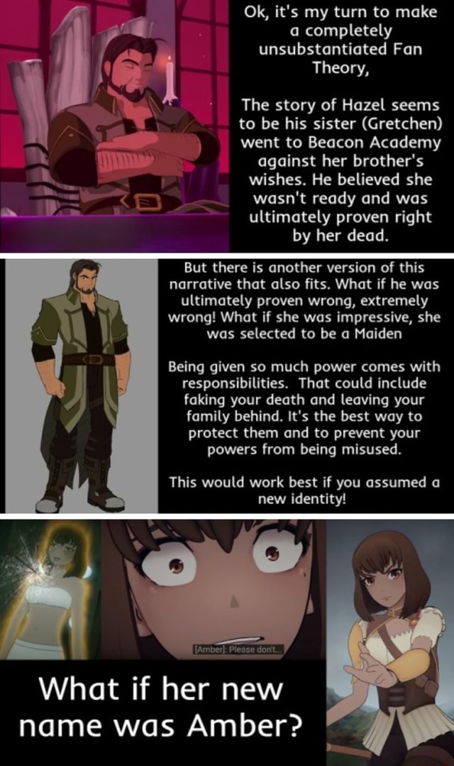 Ok, it's my turn to make a completely unsubstantiated Fan Theory, The ...