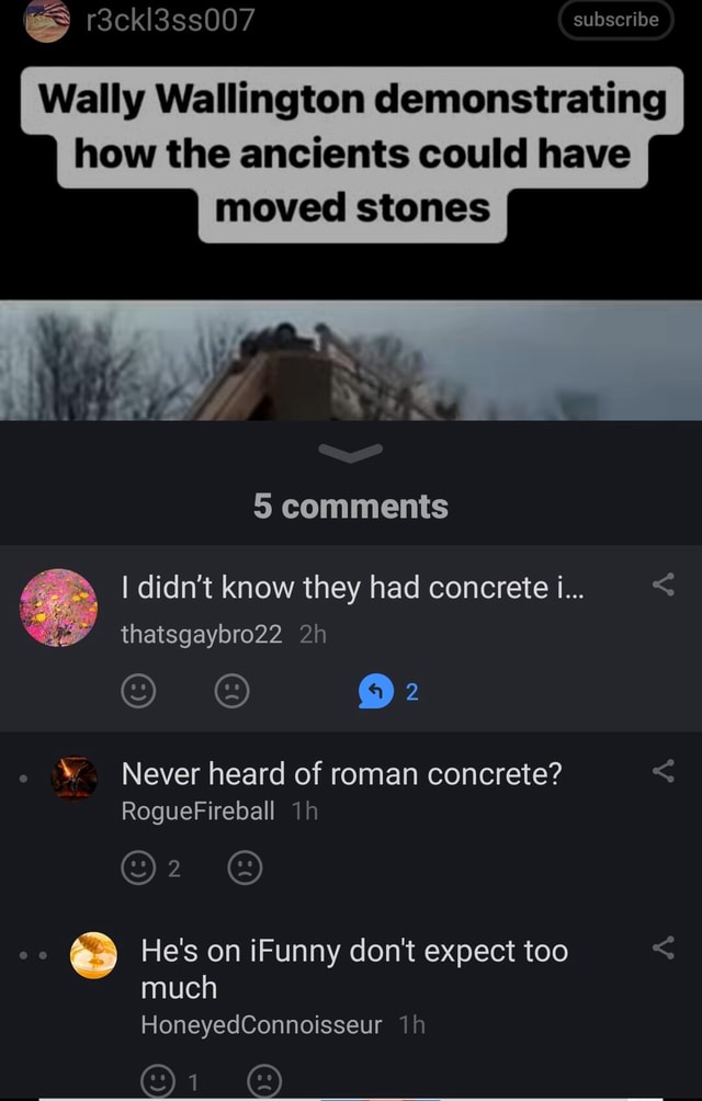 SS subscribe Wally Wallington demonstrating how the ancients could have ...