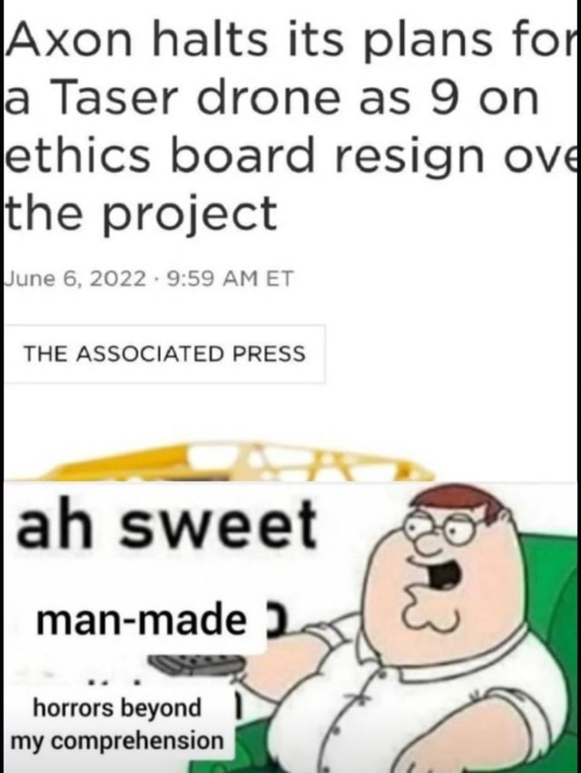 Axon halts its plans for a Taser drone as 9 on ethics board resign ov ...