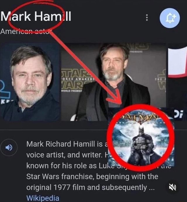 Mark Hamill American Mark Richard Hamill is
