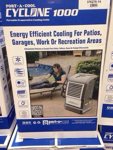PORT: A- COOL Portable Evaporative Cooling Energy Efficient Cooling For ...