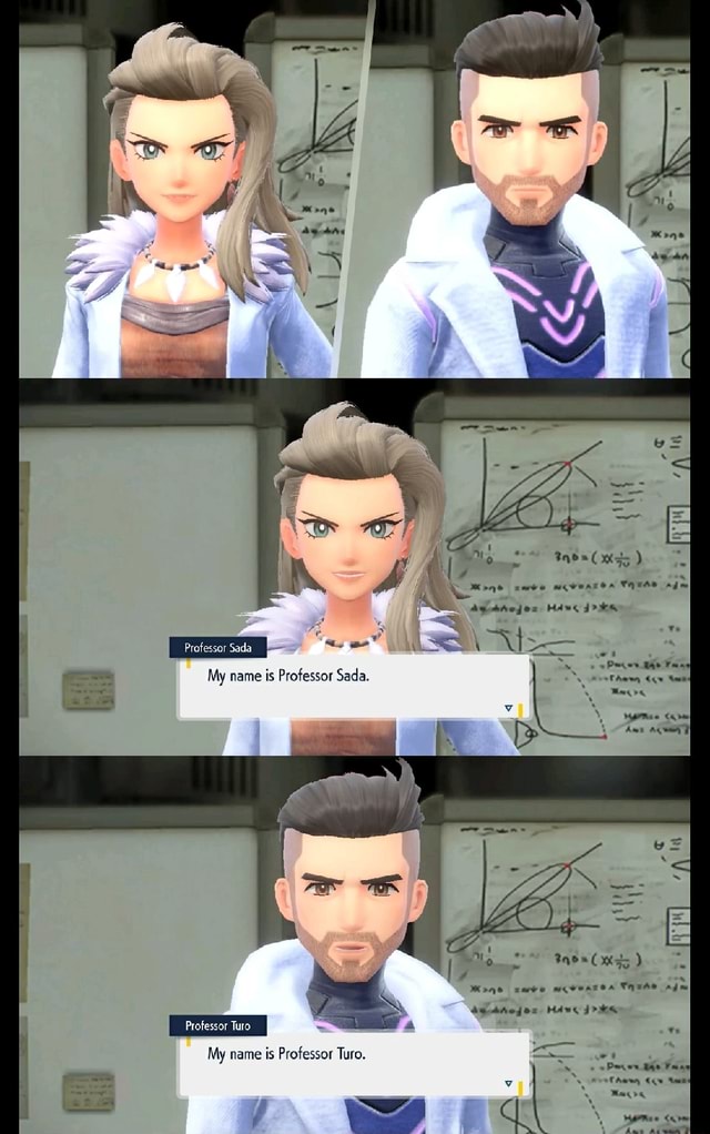 Xis ) My rame is Professor Sada. SN Professor Turo. My cane is ...