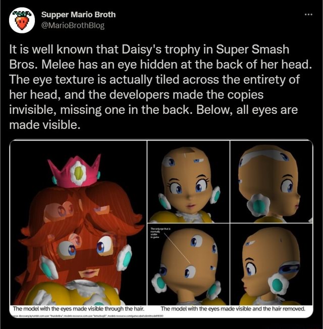Supper Marie Broth It is well known that Daisy's trophy in Super Smash ...