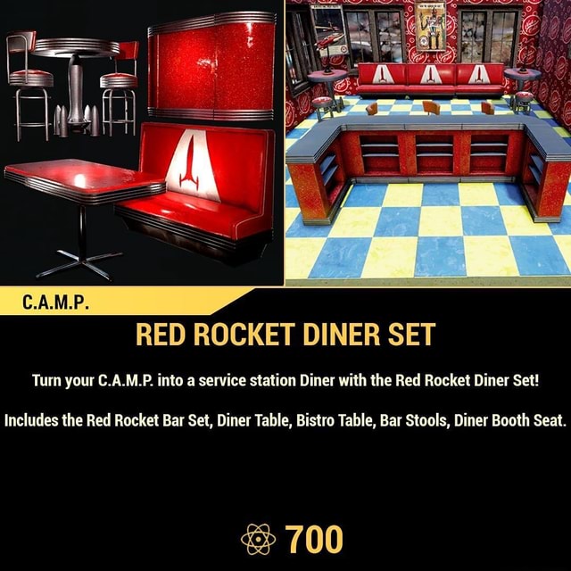 RED ROCKET DINER SET Turn your C.A.M.P. into a service station Diner ...