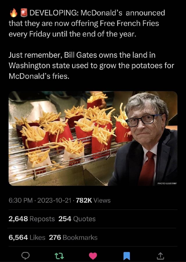 @ DEVELOPING: McDonald's announced that they are now offering Free ...