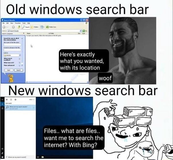 Old windows search bar Here's exactly what you wanted, with its ...