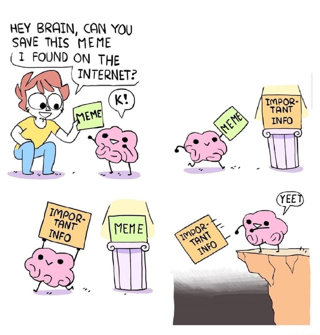 HEY BRAIN, CAN You SAVE THIS MEME (1 FOUND ON THE INTERNET? o - iFunny