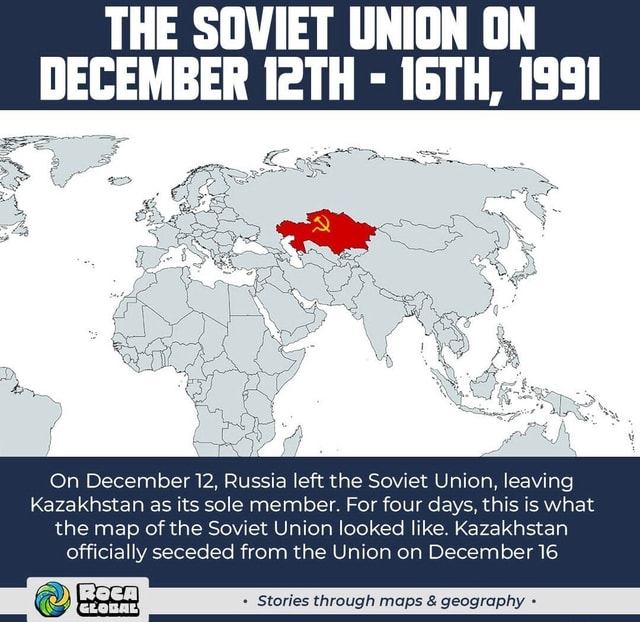 THE SOVIET UNION ON DECEMBER - I6TH, [SSI On December 12, Russia left ...
