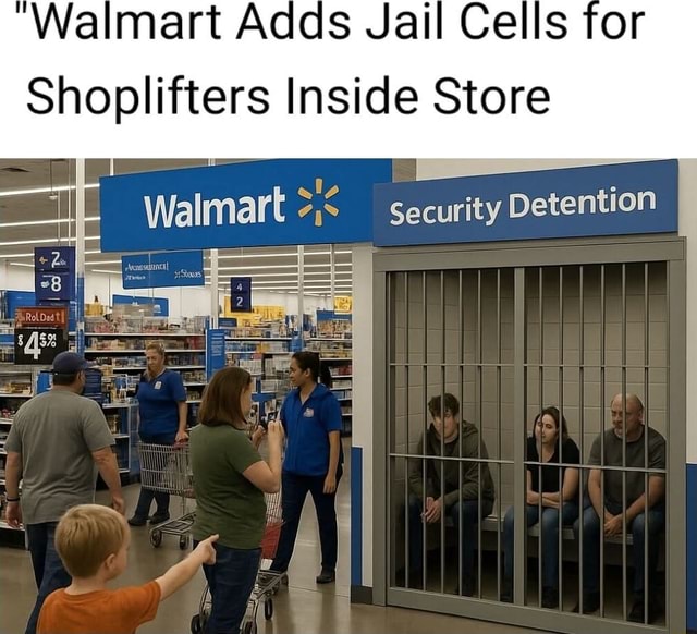 "Walmart Adds Jail Cells for Shoplifters Inside Store Walmart security ...