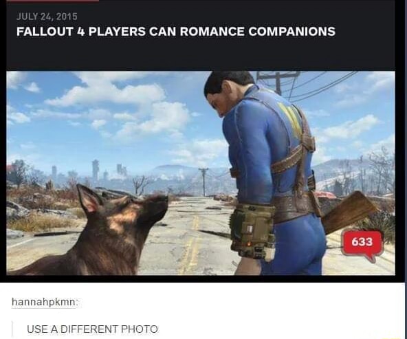 JULY 24, FALLOUT 4 PLAYERS CAN ROMANCE COMPANIONS USE AOFFERENT FHGTO ...