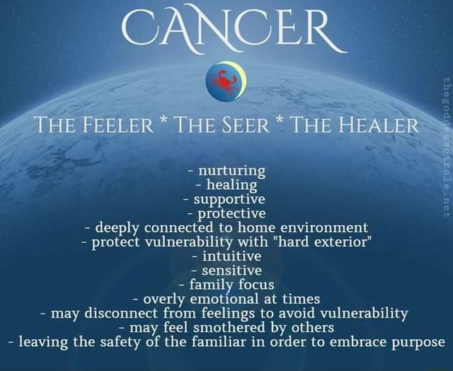 CANCER, THE FEELER SEER THE HEALLR - nurturing - healing supportive ...
