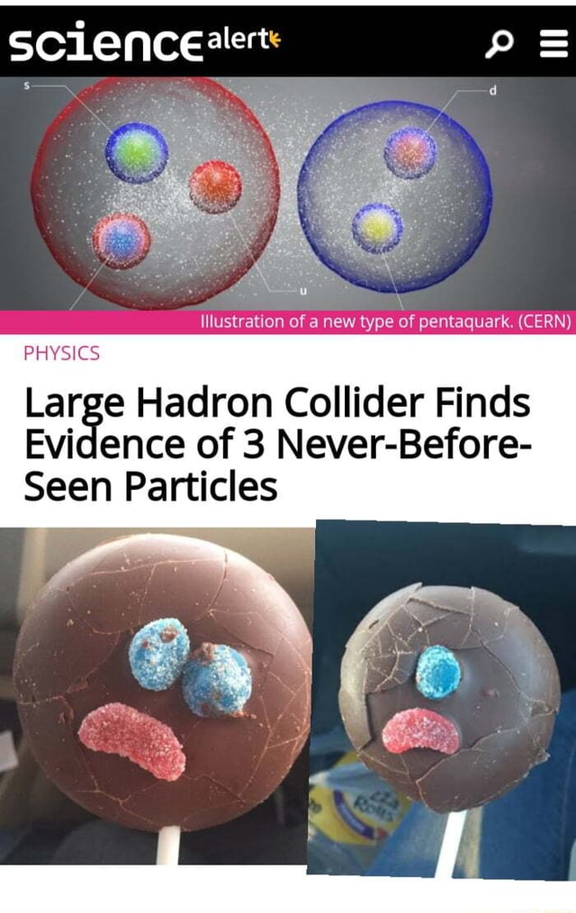 Science Illustration of a new type of pentaquark. (CERN) PHYSICS Large ...