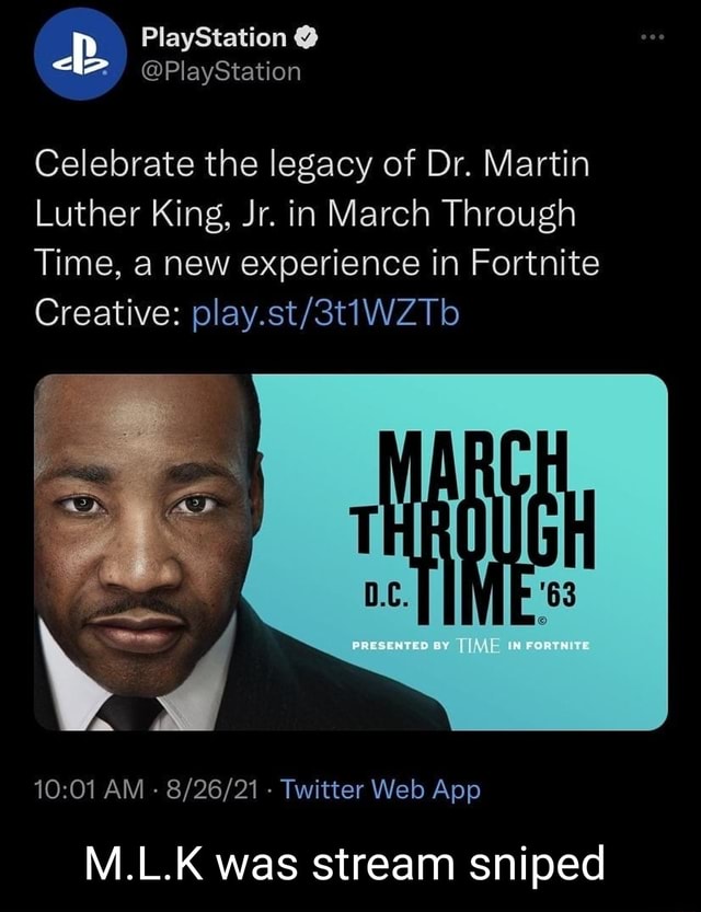 PlayStation @PlayStation Celebrate the legacy of Dr. Martin Luther King ...