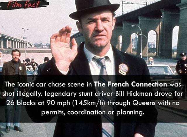 The iconic car chase scene in The French Connection was shot illegally ...