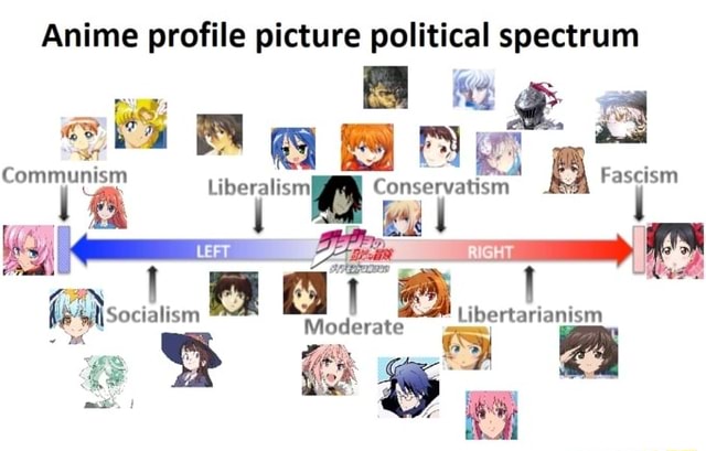 Anime profile picture political spectrum ti on - iFunny