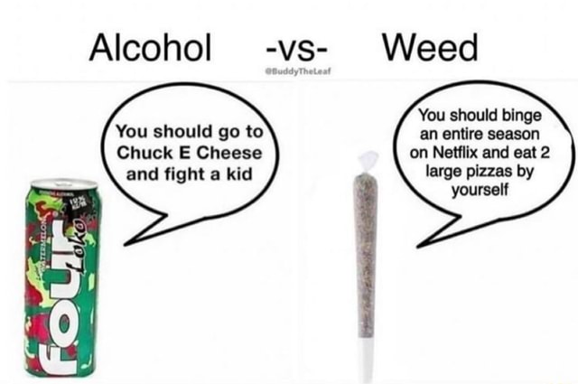 Alcohol -vs- Weed BuddyTheleaf You should binge an entire season on ...