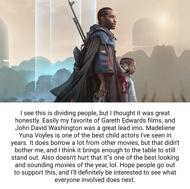 I see this is dividing people, but I thought it was great honestly ...