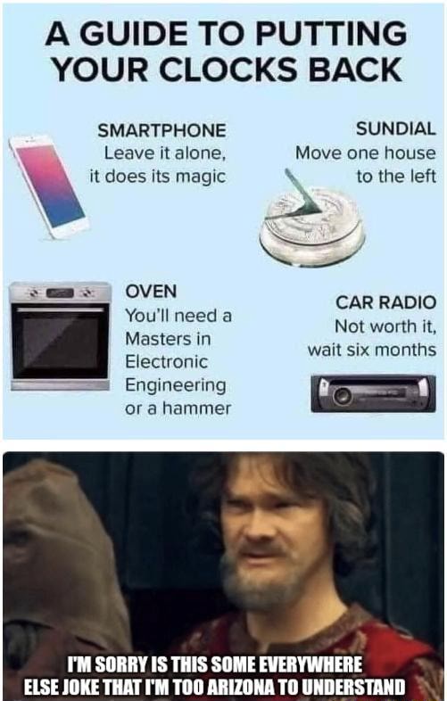 A GUIDE TO PUTTING YOUR CLOCKS BACK SMARTPHONE SUNDIAL Leave it alone ...