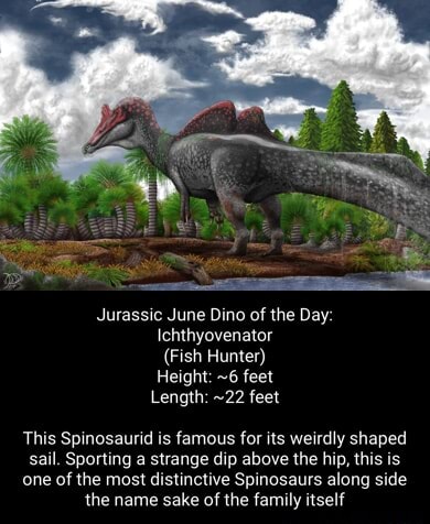 We Jurassic June Dino of the Day: Ichthyovenator (Fish Hunter) Height ...