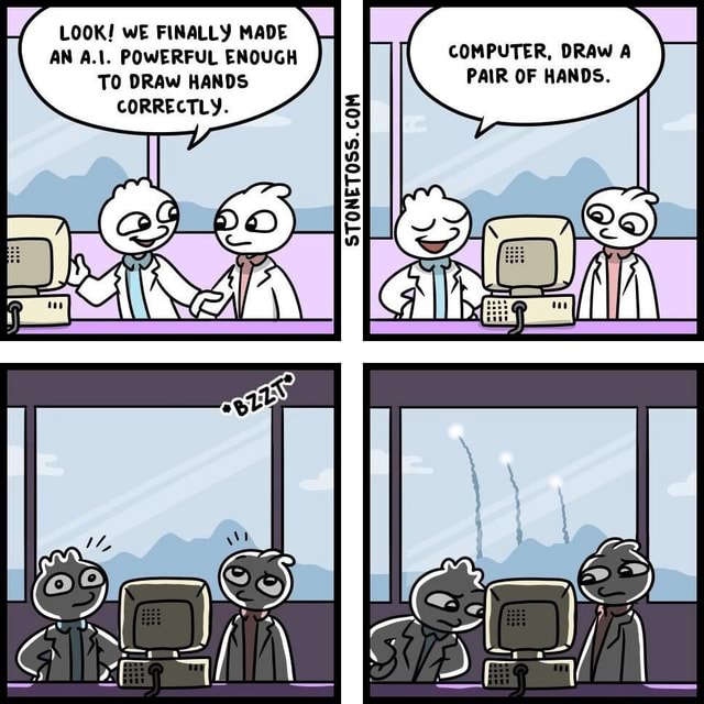 WE POWERFUL TO ORAW CORRECTLY) ADE COMPUTER, DRAW A PAIR OF HANDS. - iFunny