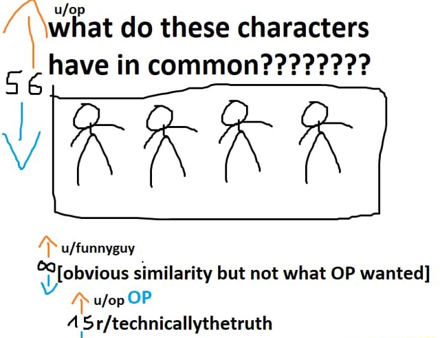 These characters have in common? obvious similarity but not what OP ...