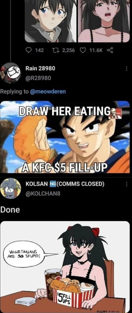 Rain 28980 Replying to @meowderen AW HER EATING: G@ S5RE KOLSAN CLOSED ...