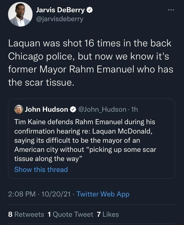 Jarvis DeBerry Laquan was shot 16 times in the back Chicago police, but ...