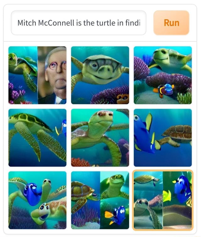 Mitch McConnell is the turtle in findi - iFunny