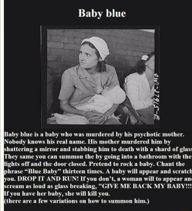 Baby blue [Baby blue is a baby who was murdered by his psychotic mother ...