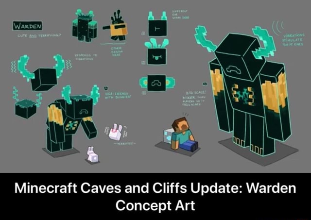Minecraft Caves and Cliffs Update: Warden Concept Art - Minecraft Caves ...