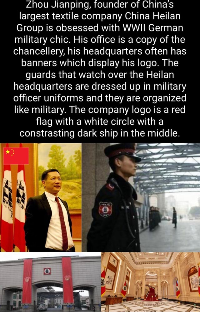 Zhou Jianping, founder of China's largest textile company China Heilan ...