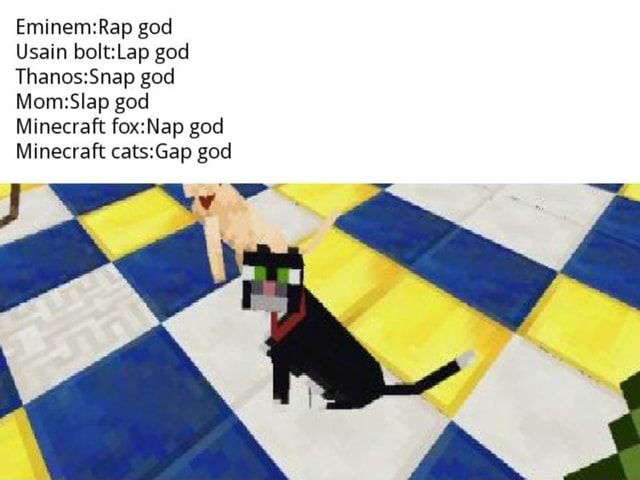 God Usain god god god Minecraft god Minecraft god - iFunny